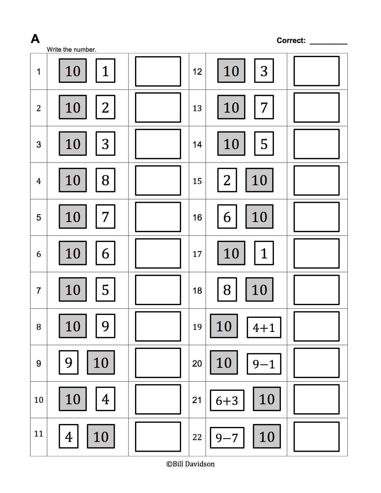 Numbers Bigger than 10 — The Davidson Group
