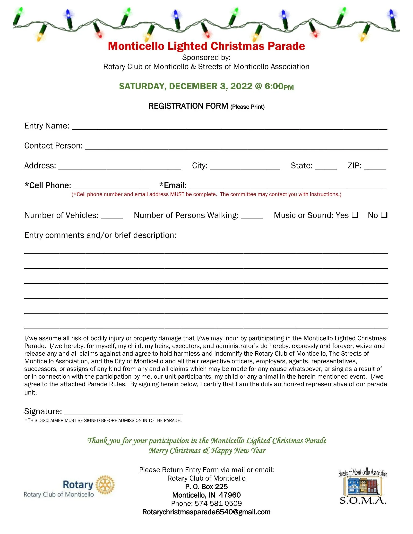 New Events — S.O.M.A.- Streets Of Monticello Association