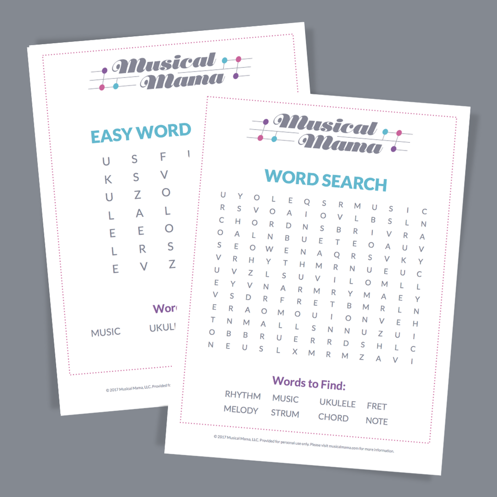 Free Printable: A Music-Themed Word Search — Musical Mama