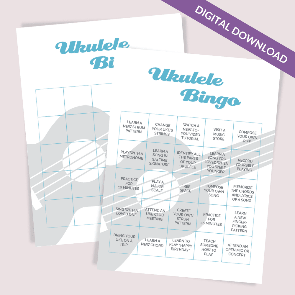 Gamify Your Music-Making with Ukulele Bingo Cards (Free Download ...