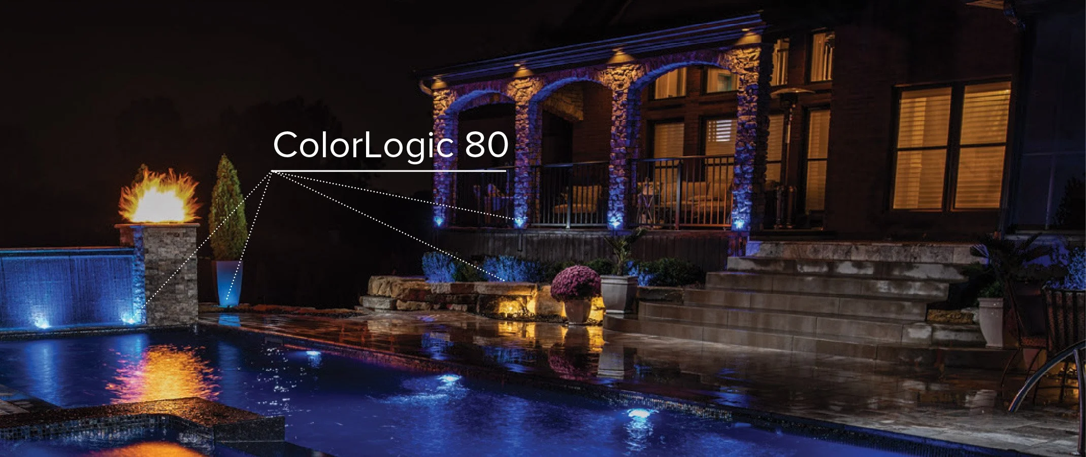 ColorLogic 80 LED Pool & Landscape Lights | Browning Pools