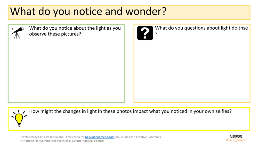 Virtual Sci Ed - Connecting Science and Selfies — Phenomena for NGSS