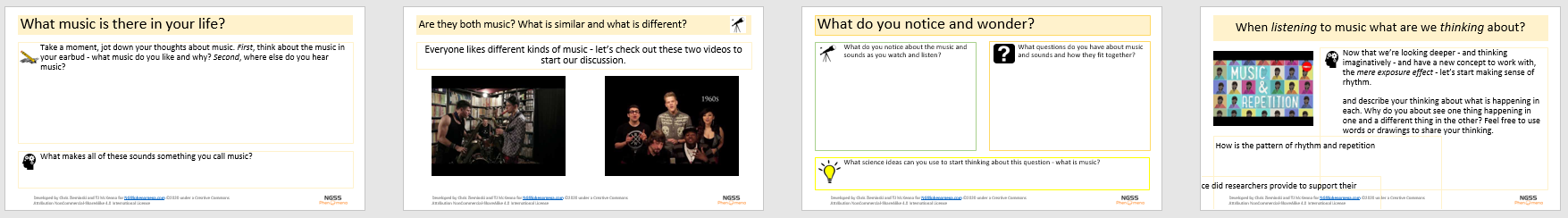 Science Is For Everyone Music Can Bring Us Together — Phenomena for NGSS