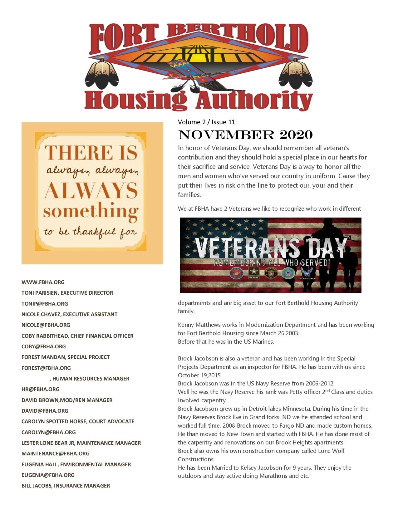 News — Ft. Berthold Housing Authority