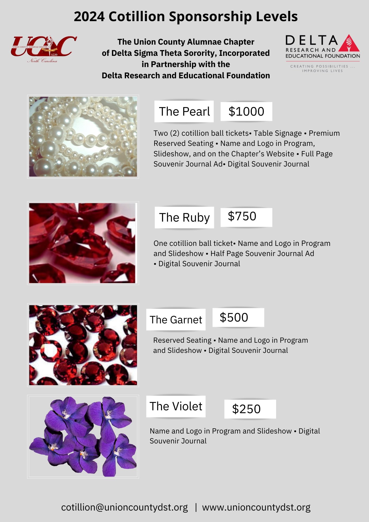 Cotillion — Union County Alumnae Chapter of Delta Sigma Theta Sorority ...