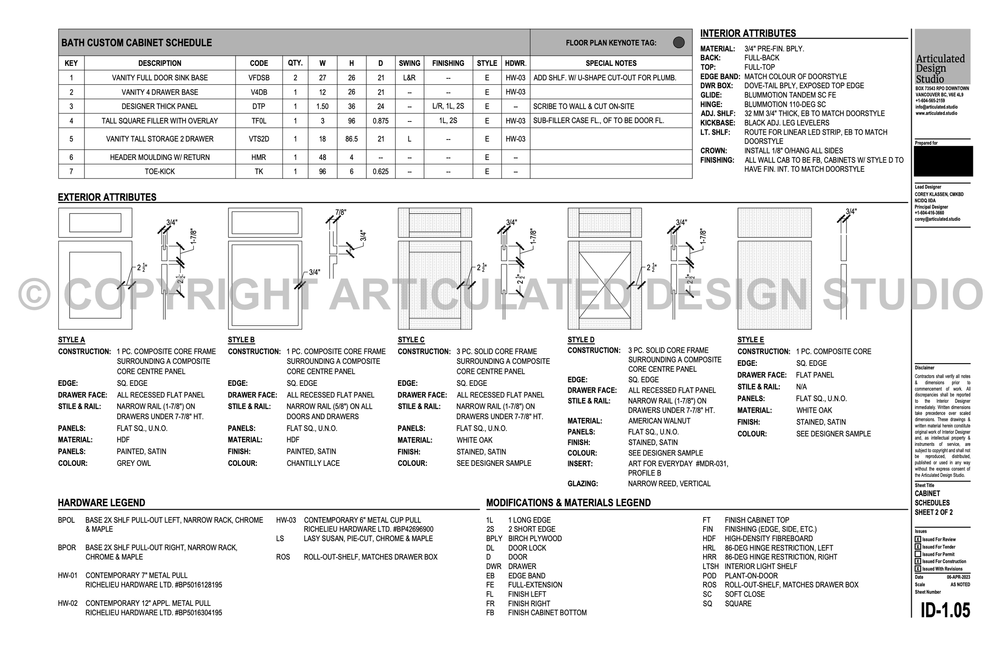 Drawings + Plans Gallery - Articulated Design Studio | Vancouver ...
