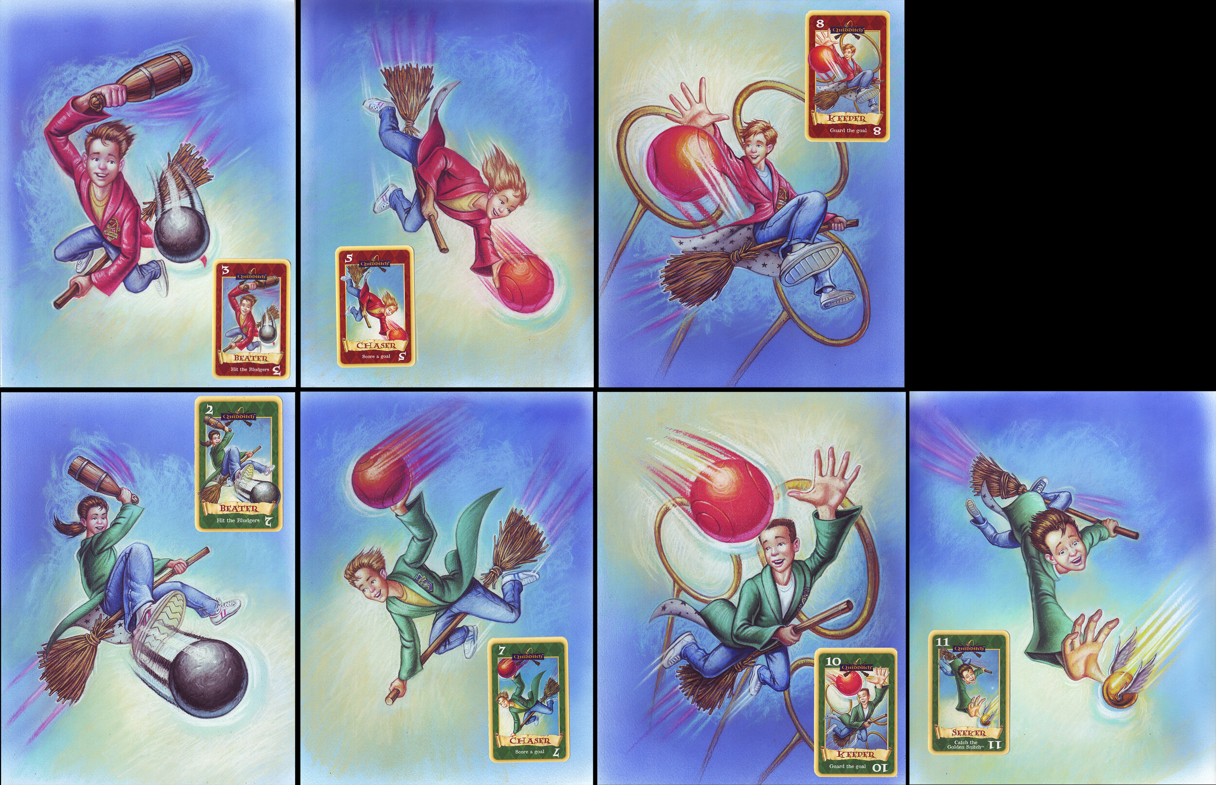 Harry Potter Quidditch Card Game — McKelvey Illustration