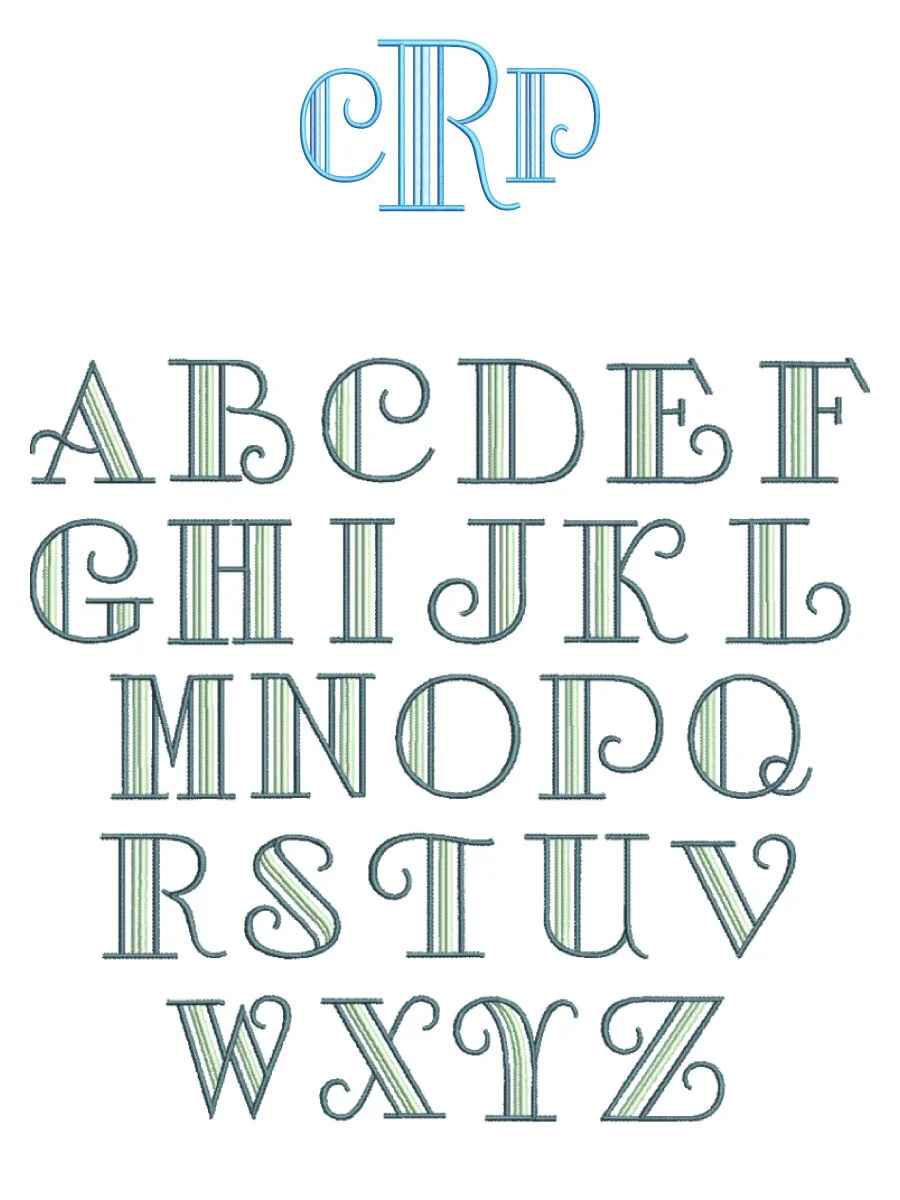 Simple Fancy Font Alphabet