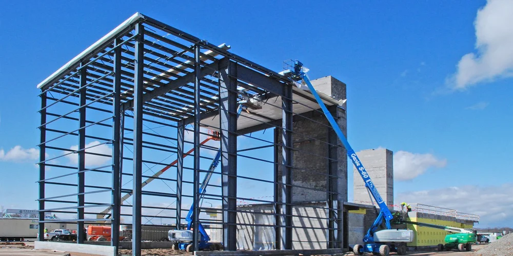 The Cube Indoor Climbing Metal Building — Redhawk Metal Buildings