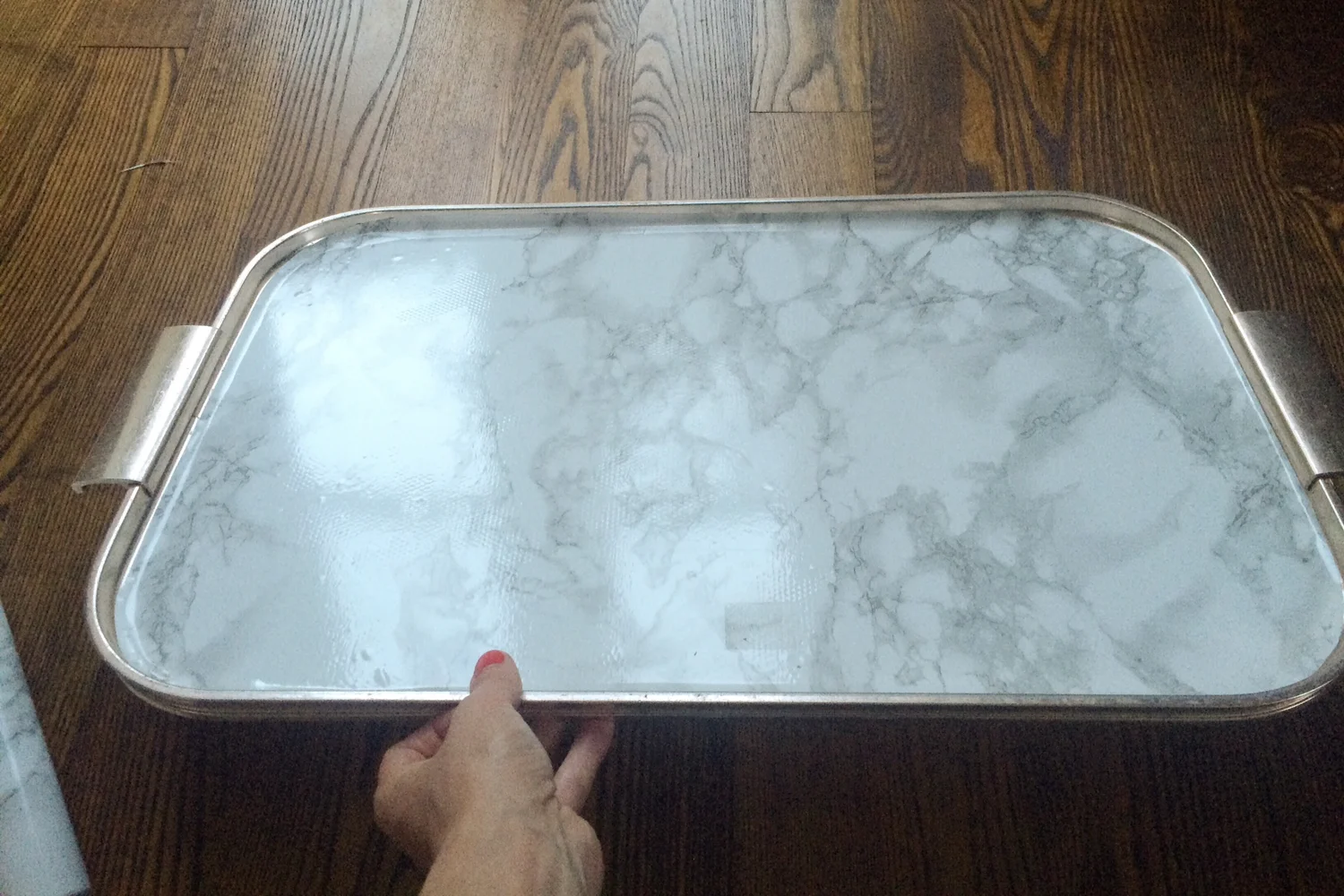 Using Faux-Marble Contact Paper On My Drinks Trolley — MELANIE LISSACK ...
