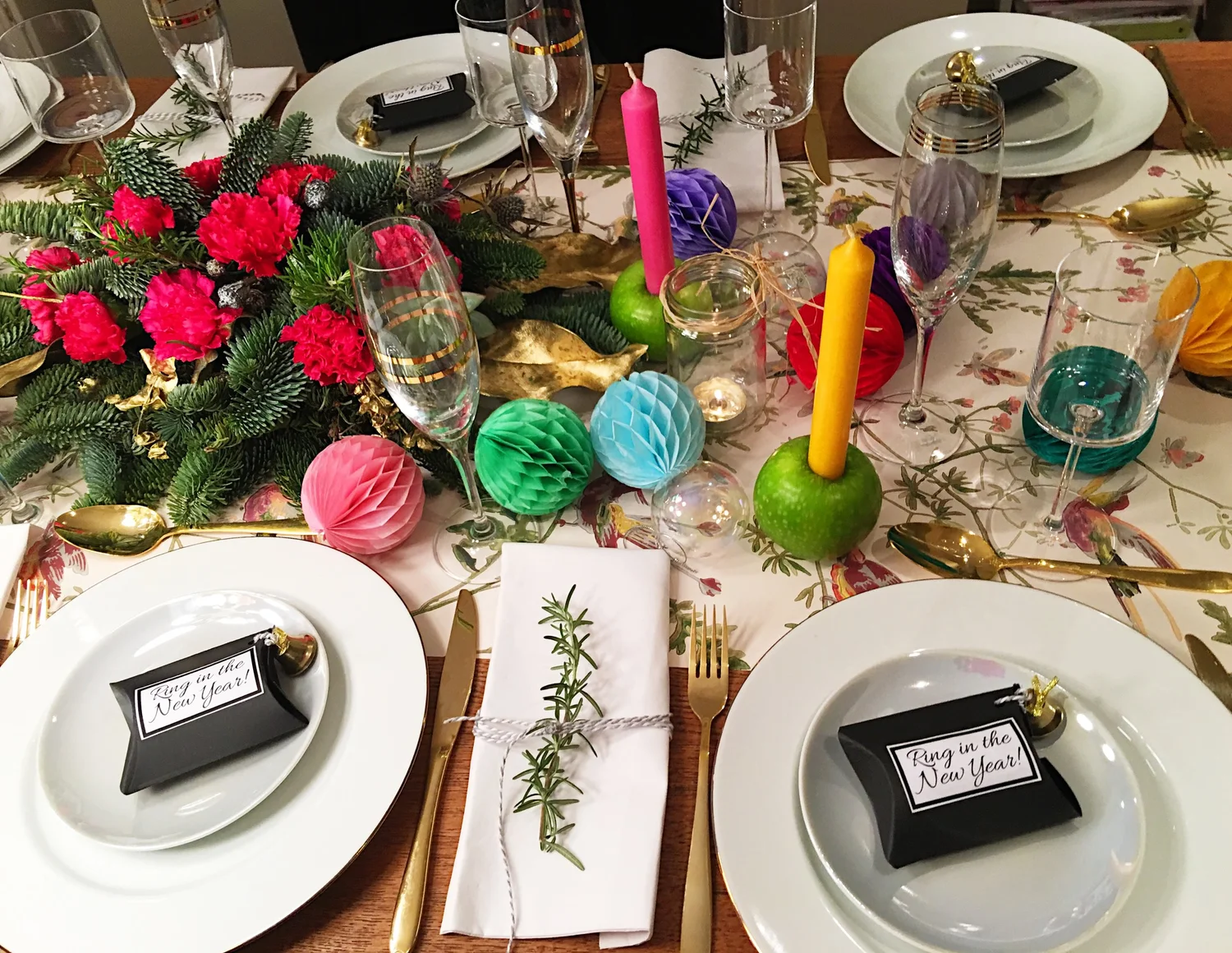 Create A New Year's Eve Table Setting With Christmas Leftovers ...