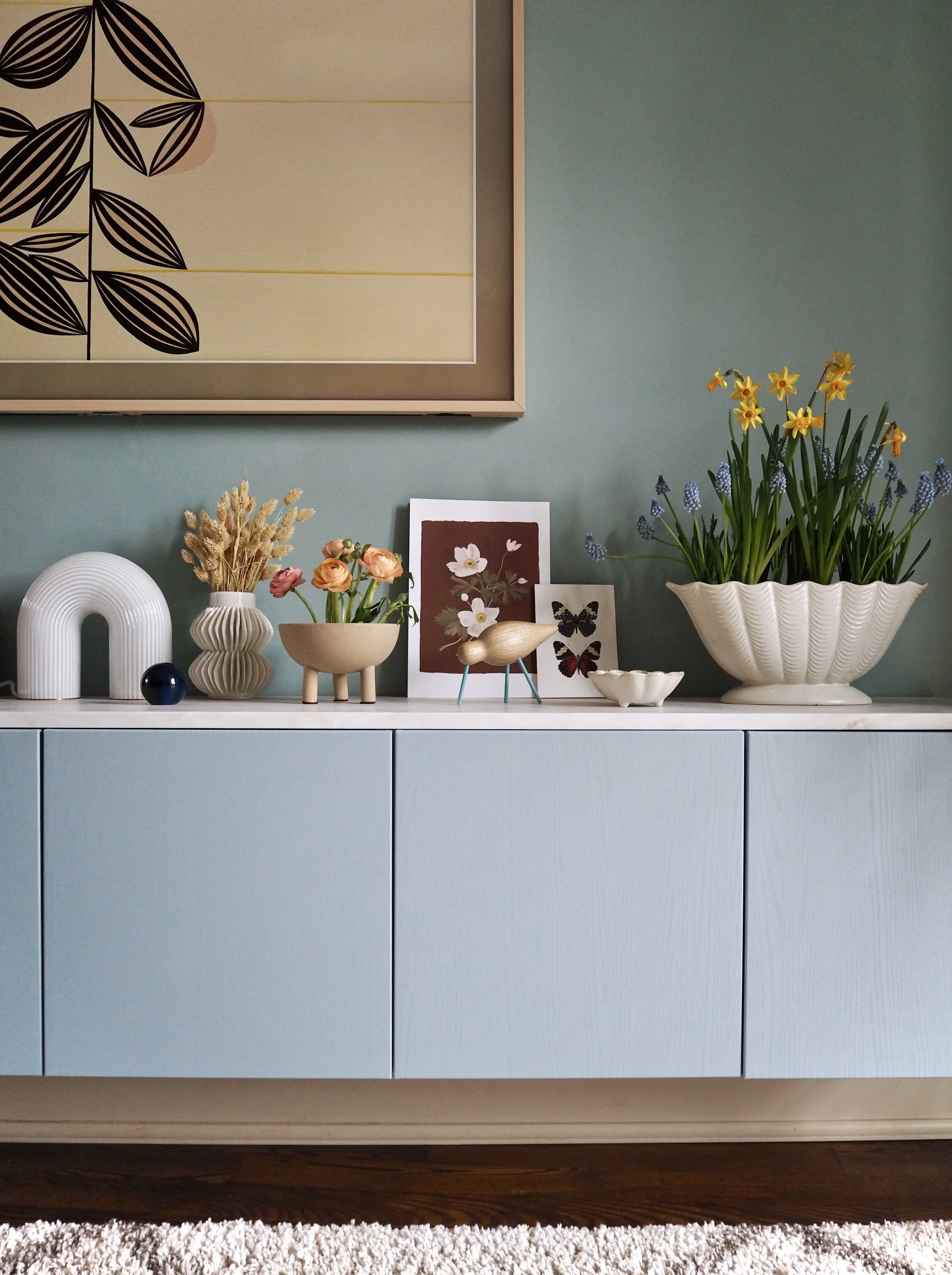Floating TV Sideboard IKEA Hack With Cover Styl' — MELANIE LISSACK ...