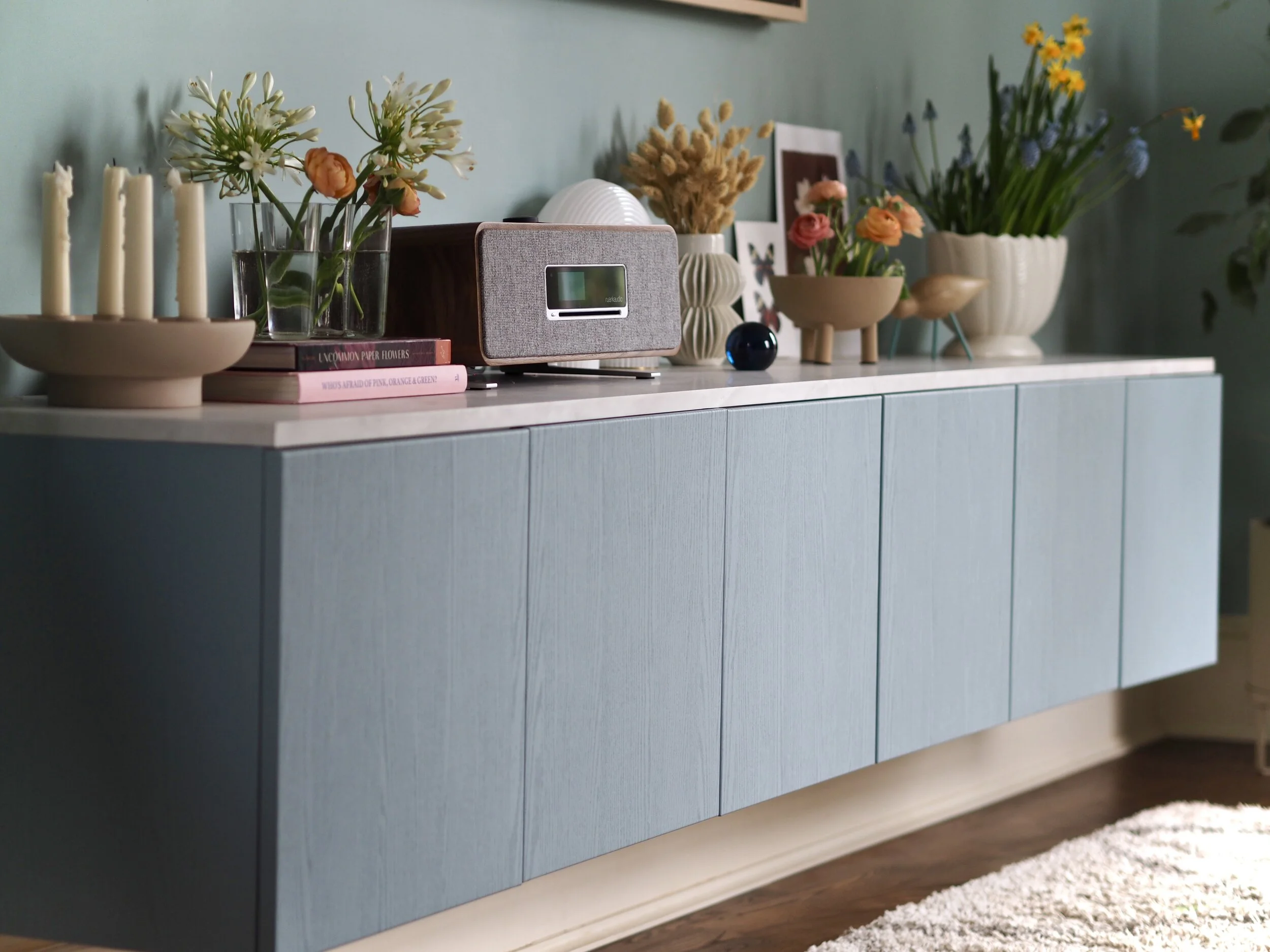 Floating TV Sideboard IKEA Hack With Cover Styl' — MELANIE LISSACK ...