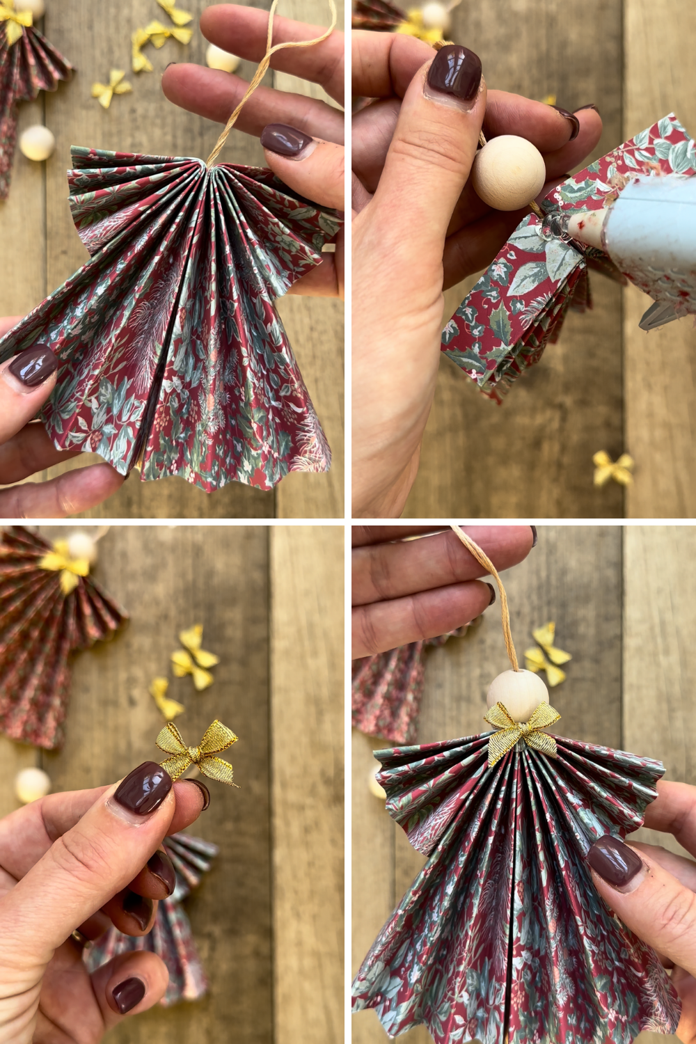 How To Make These Easy Paper Angel Christmas Decorations — MELANIE ...