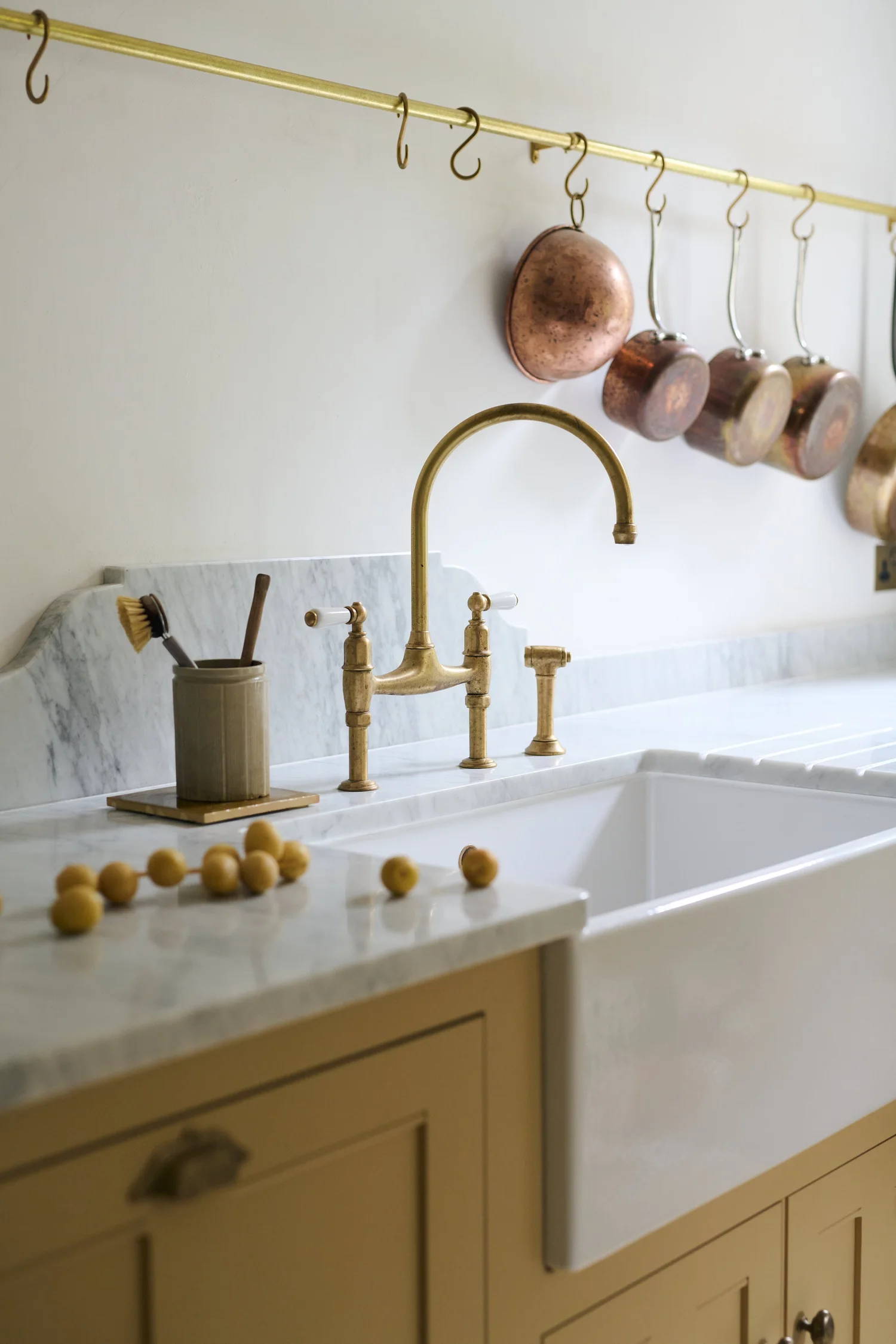 A Beautiful deVOL Fitted Kitchen With Yellow Shaker Cabinets — MELANIE ...