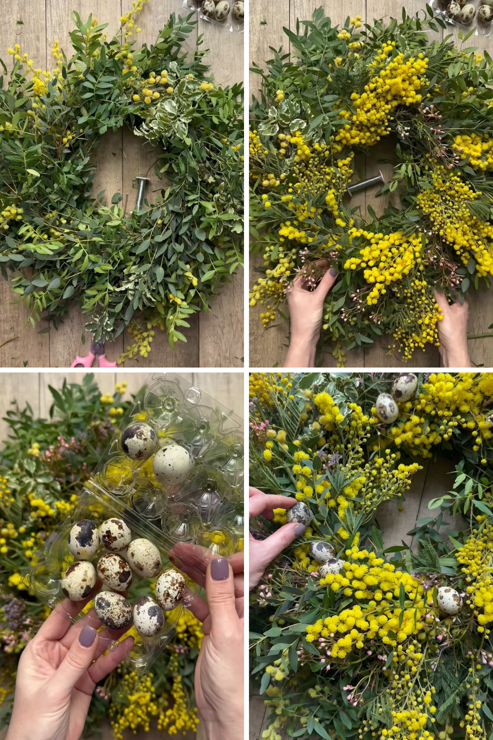 Spring DIY Project: Make This Bright Mimosa Door Wreath — MELANIE ...