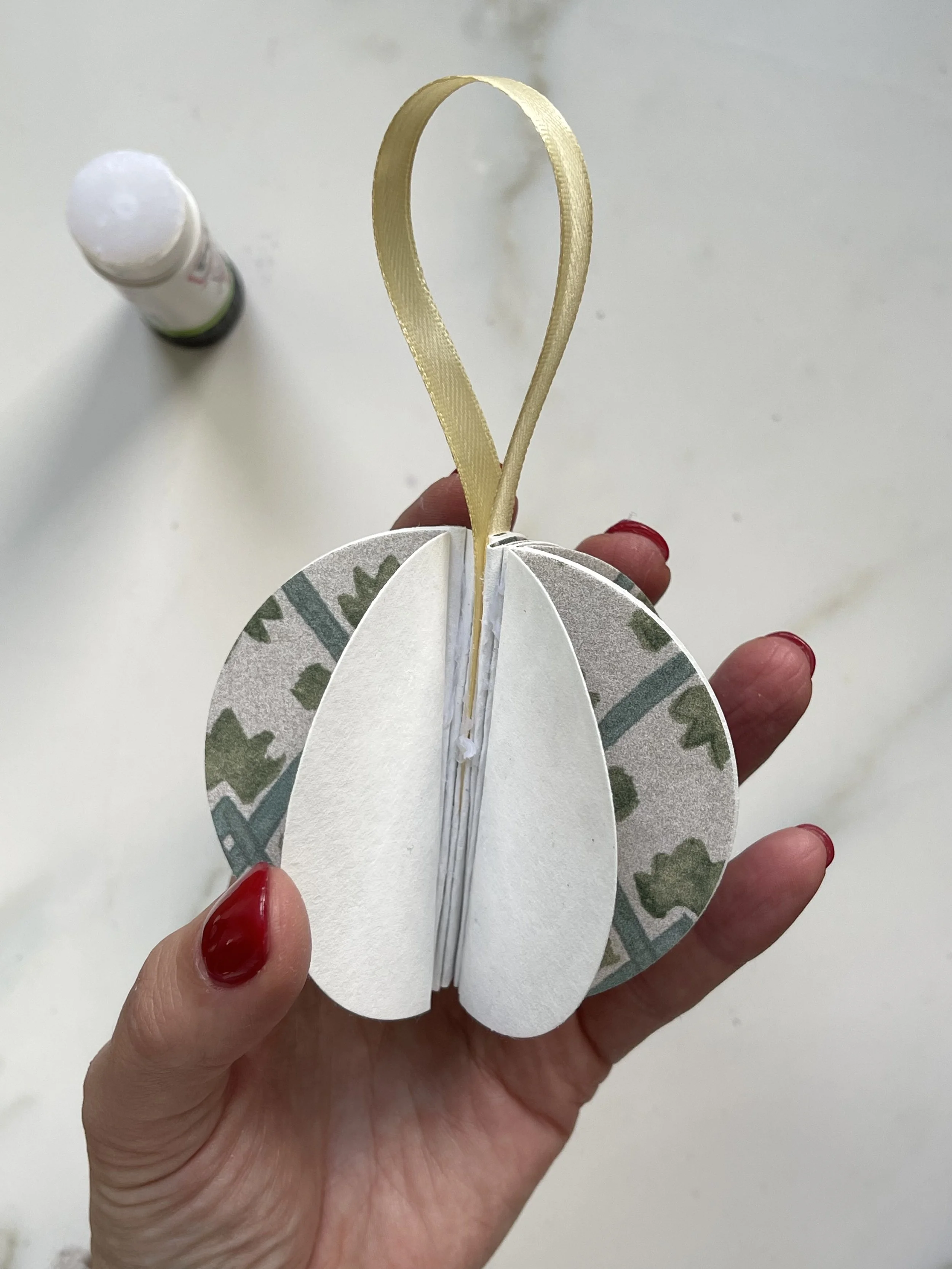 Quick & Easy Folded Paper Scandi Bauble Christmas Decorations — MELANIE ...