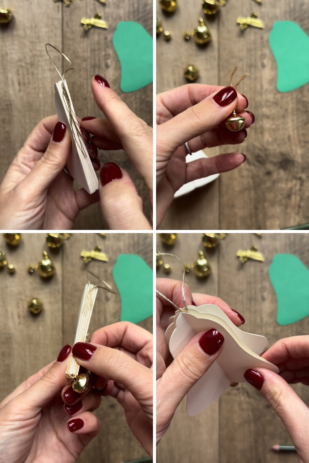 DIY Christmas: How To Make Whimsical Folded Paper Bell Tree Decorations ...
