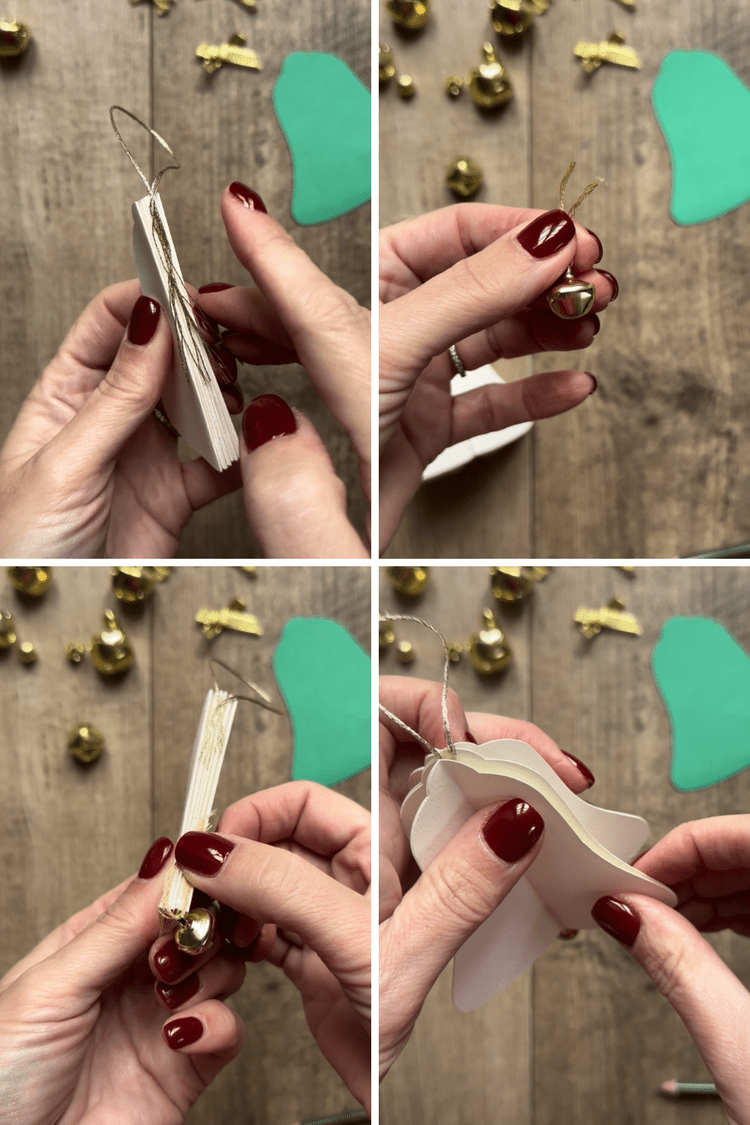 DIY Christmas: How To Make Whimsical Folded Paper Bell Tree Decorations ...