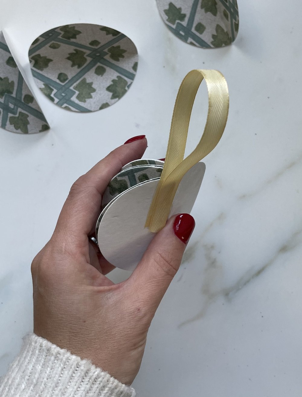 Quick & Easy Folded Paper Scandi Bauble Christmas Decorations — MELANIE ...