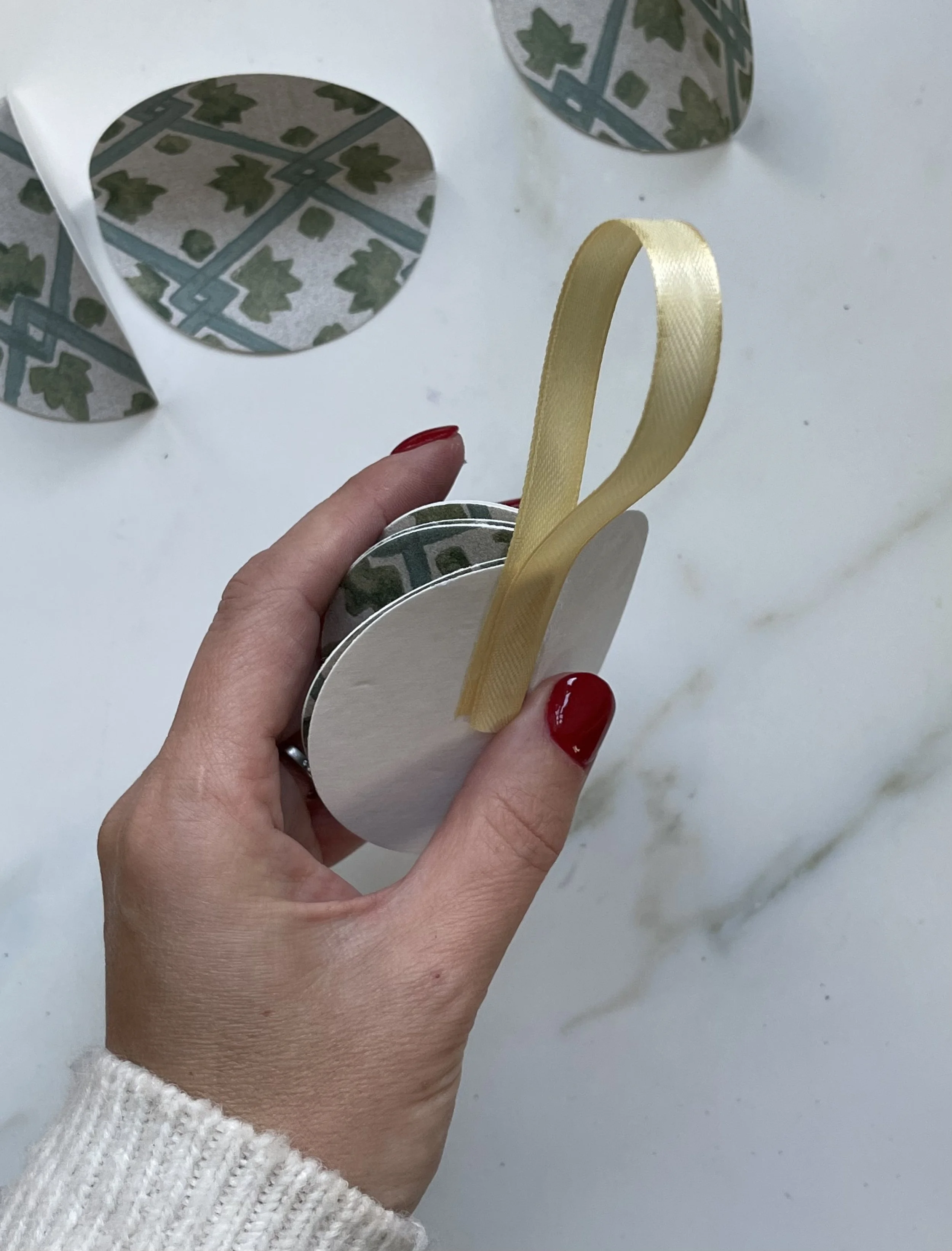 Quick & Easy Folded Paper Scandi Bauble Christmas Decorations — MELANIE ...