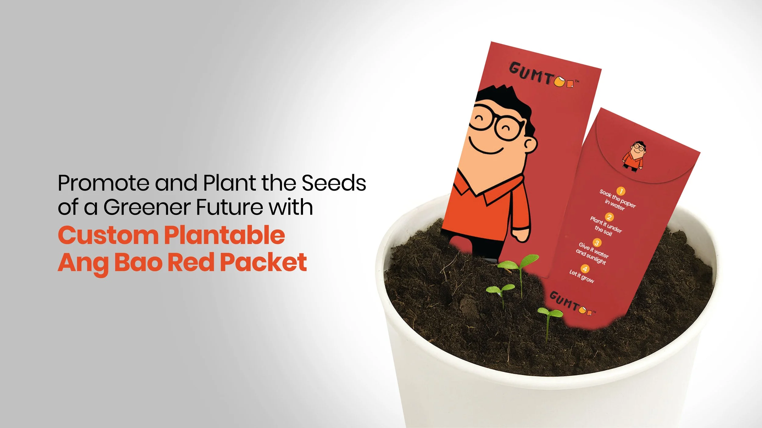 Plantable Eco-Friendly Ang Bao Packet | Gumtoo