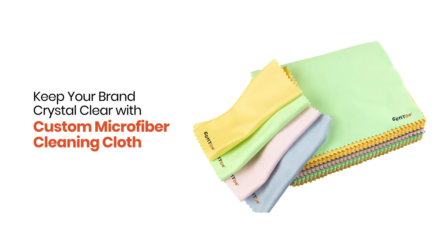 Custom Microfiber Cleaning Cloths | Gumtoo