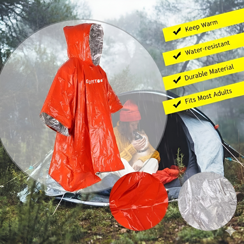 Custom Waterproof Poncho with Logo | Promotional Rain Poncho | Gumtoo