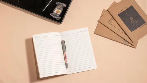 Custom Brown Kraft Paper Notebook Singapore | Gumtoo