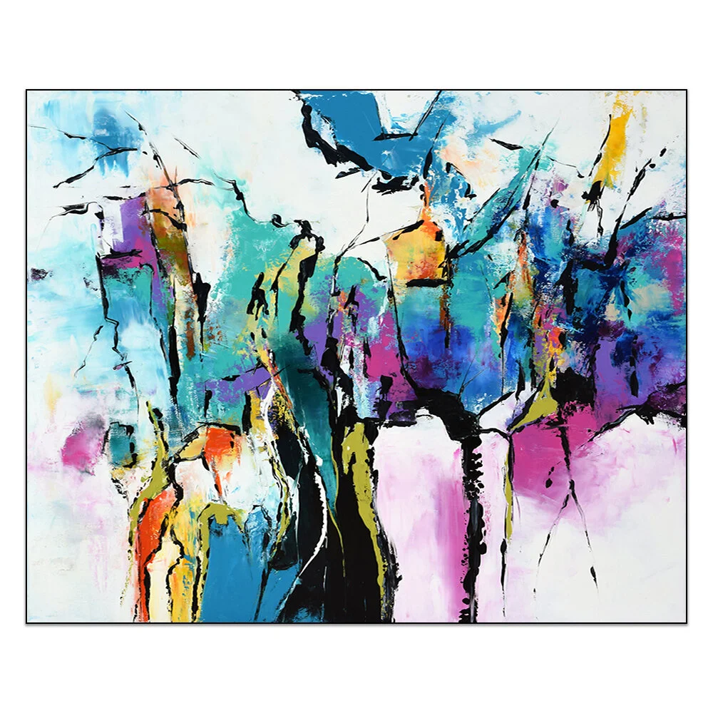 Blue Abstract Art Painting
