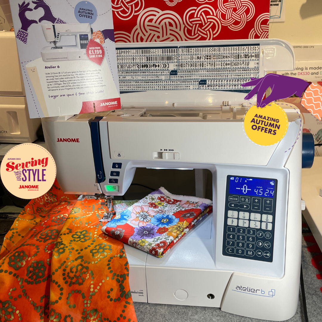 Rachel's Textiles Jersey Janome Sewing Machines Fabrics Haberdashery ...