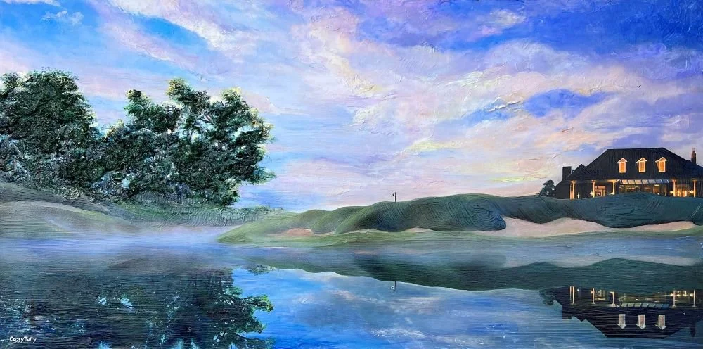 Cassy Tully Creates Painting Depicting Fallen Oak Golf Course, Host of ...