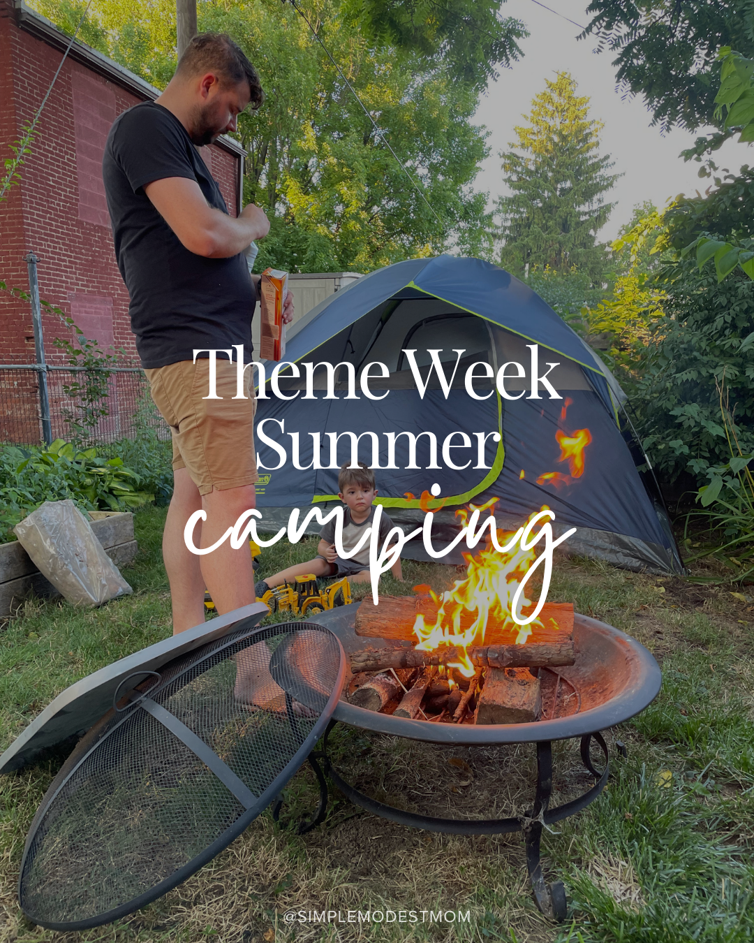 Camping Week for Kids: Crafts, Snacks, and Outdoor Fun | Simple Modest Mom
