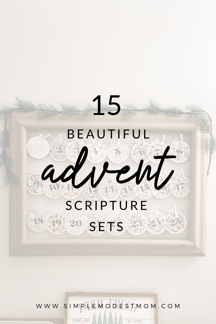15 Beautiful Advent Scripture Sets | Simple Modest Mom