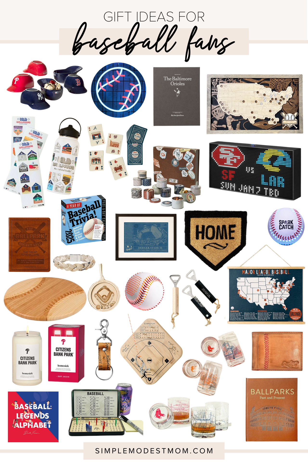 Home Run Gift Ideas for Every Baseball Fan | Simple Modest Mom