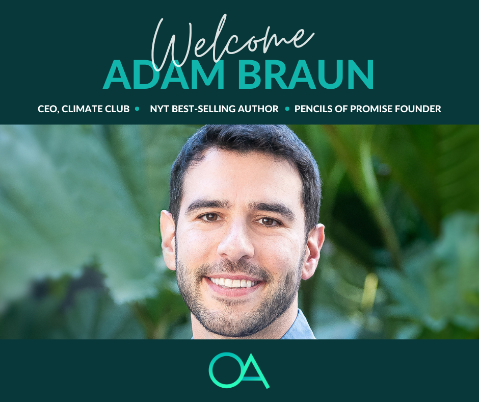 Welcome Adam Braun: Sustainability Innovator & NYT Best-selling Author ...