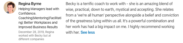 Appointments | Becky Walsh | Performance & Personal Development Training