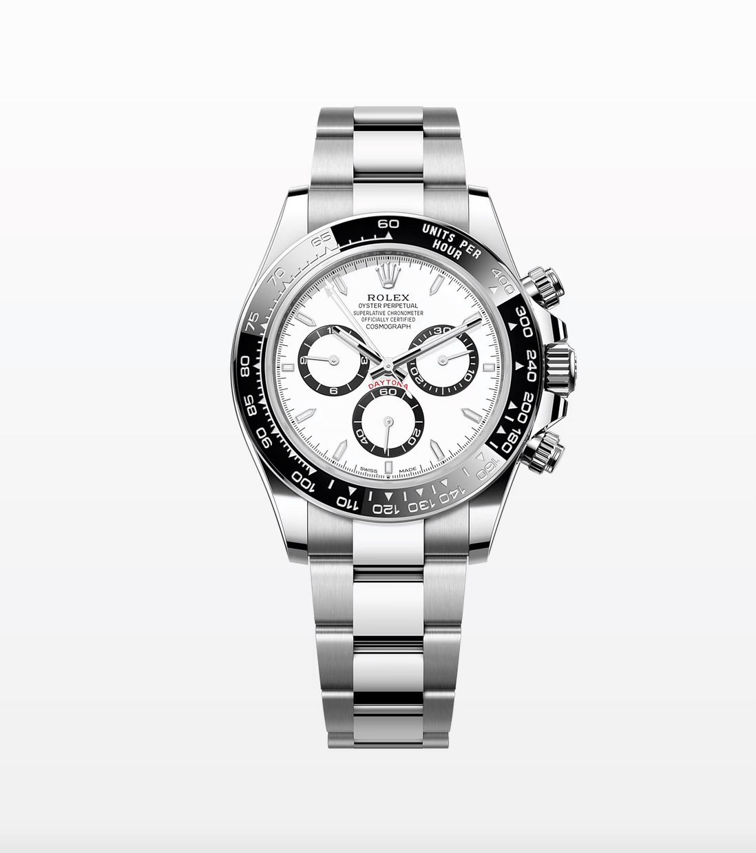 Rolex Cosmograph Daytona 126500LN White Dial Ceramic Bezel Unworn.