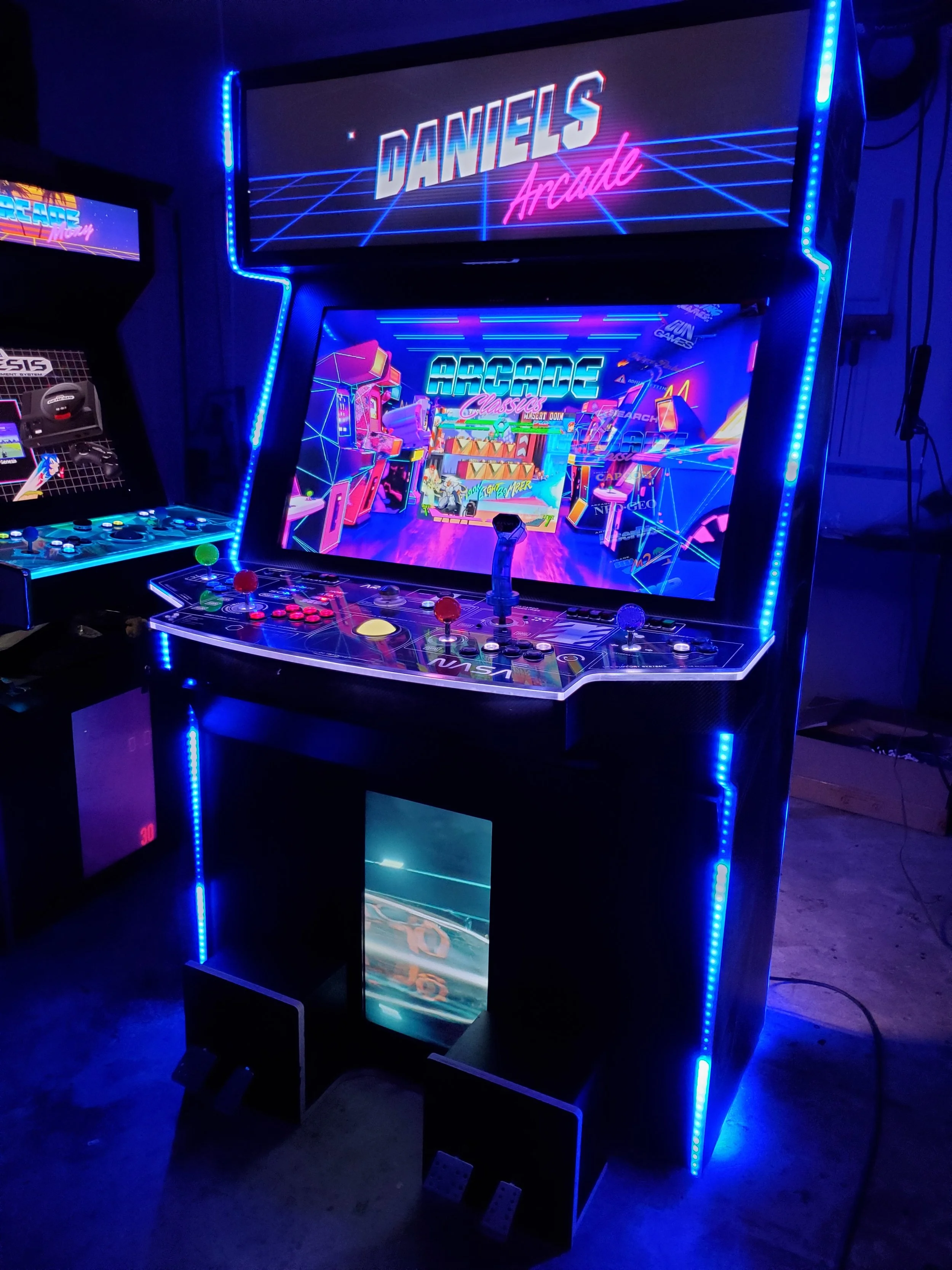 NEW! 'FTL/COLOSSUS' - XL Flagship 4 Player Arcade (Premium) 43" Monitor ...