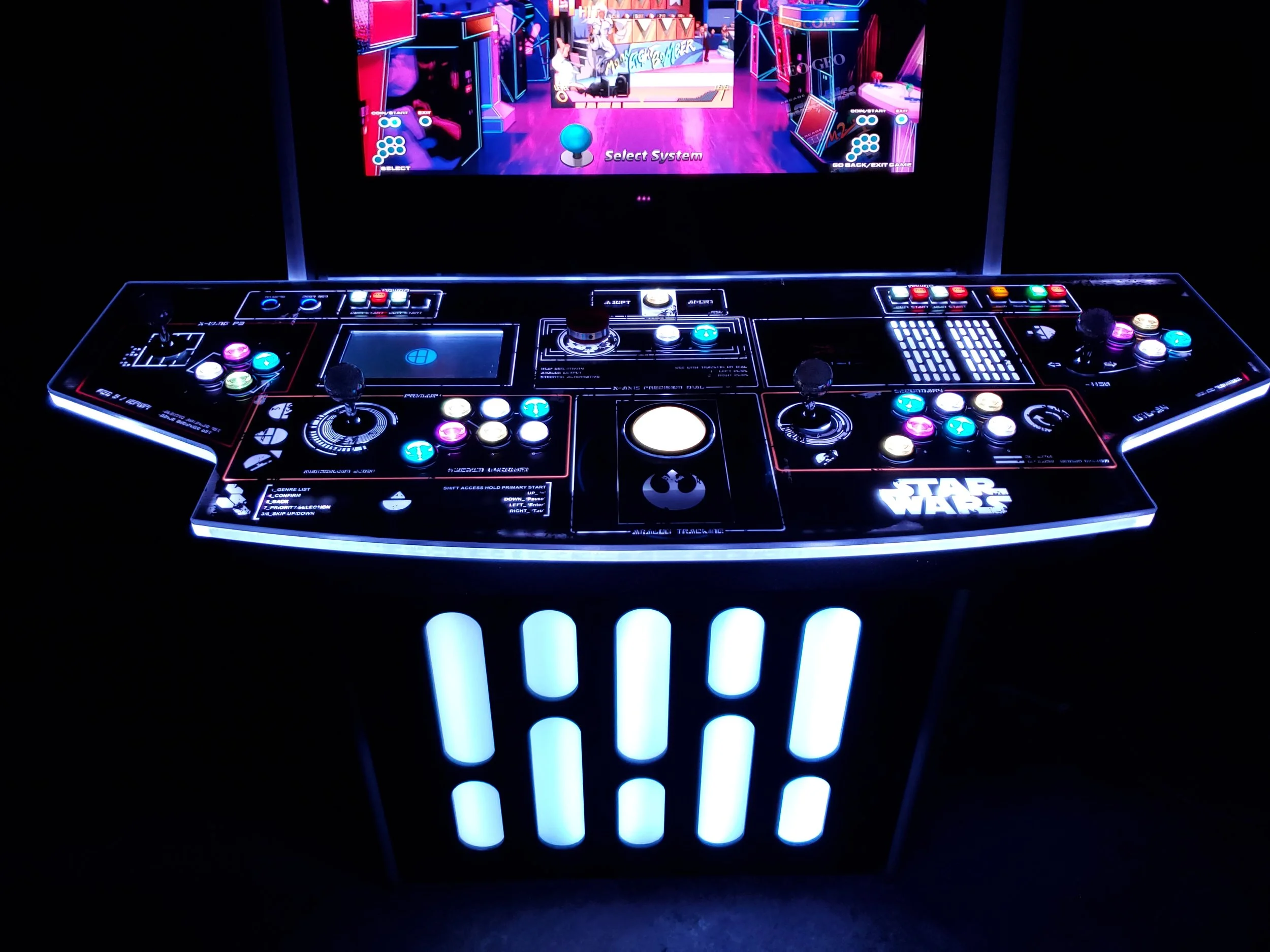 NEW! 'FTL/COLOSSUS' - XL Flagship 4 Player Arcade (Premium) 43" Monitor ...