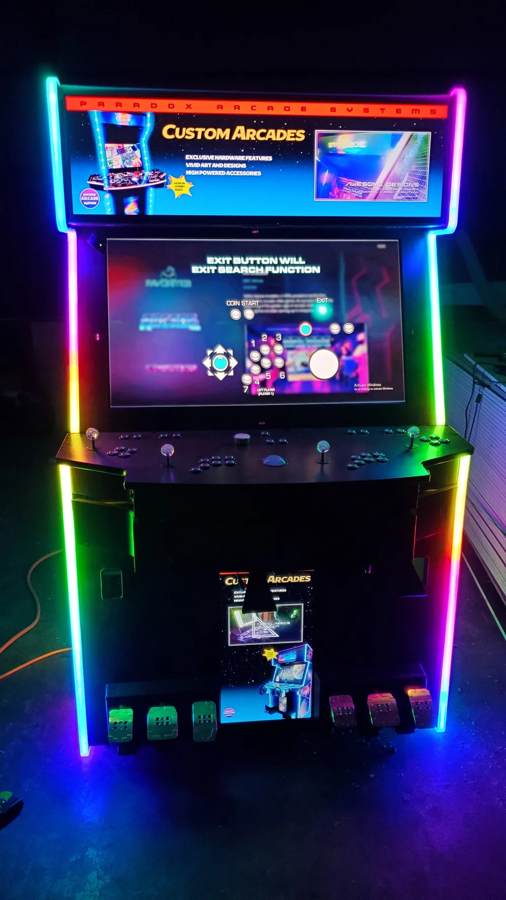 RGB Cabinet Molding — Paradox Arcade Systems