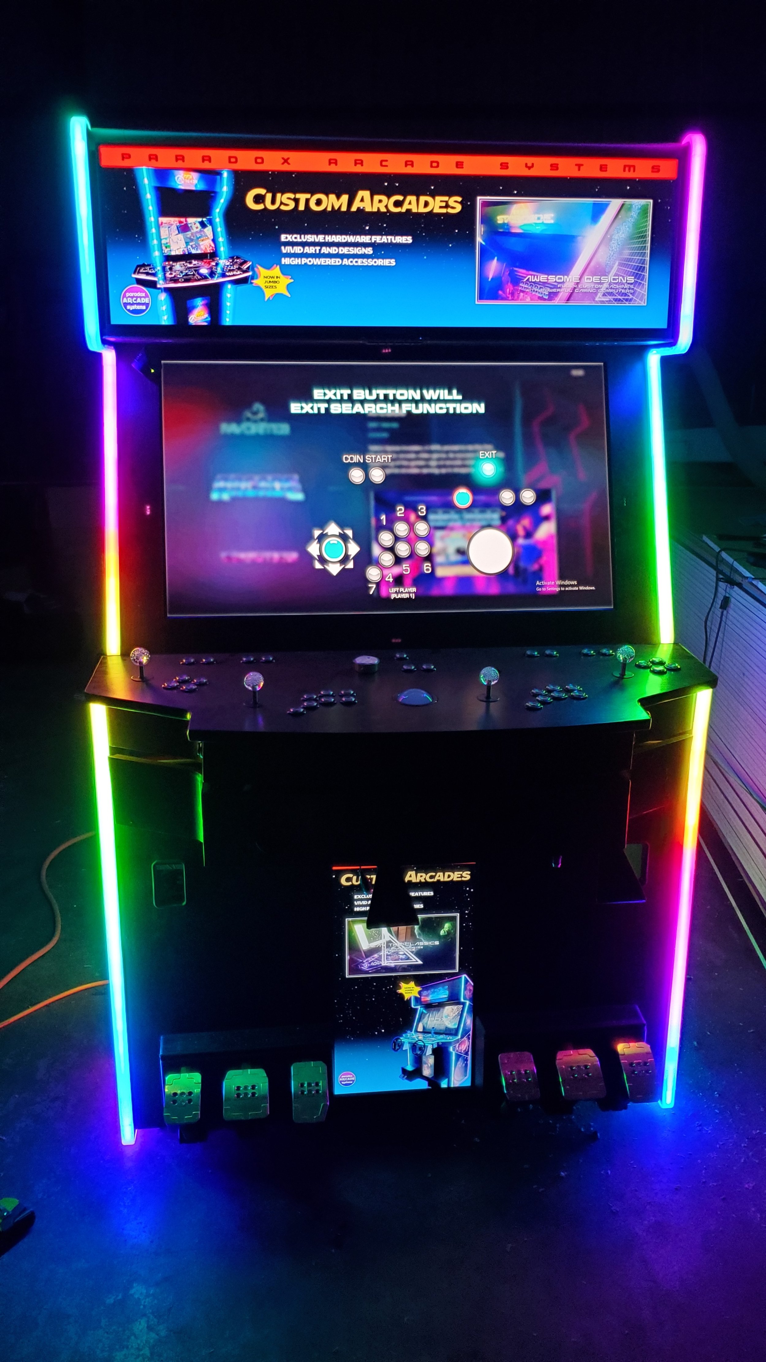 RGB Cabinet Molding — Paradox Arcade Systems