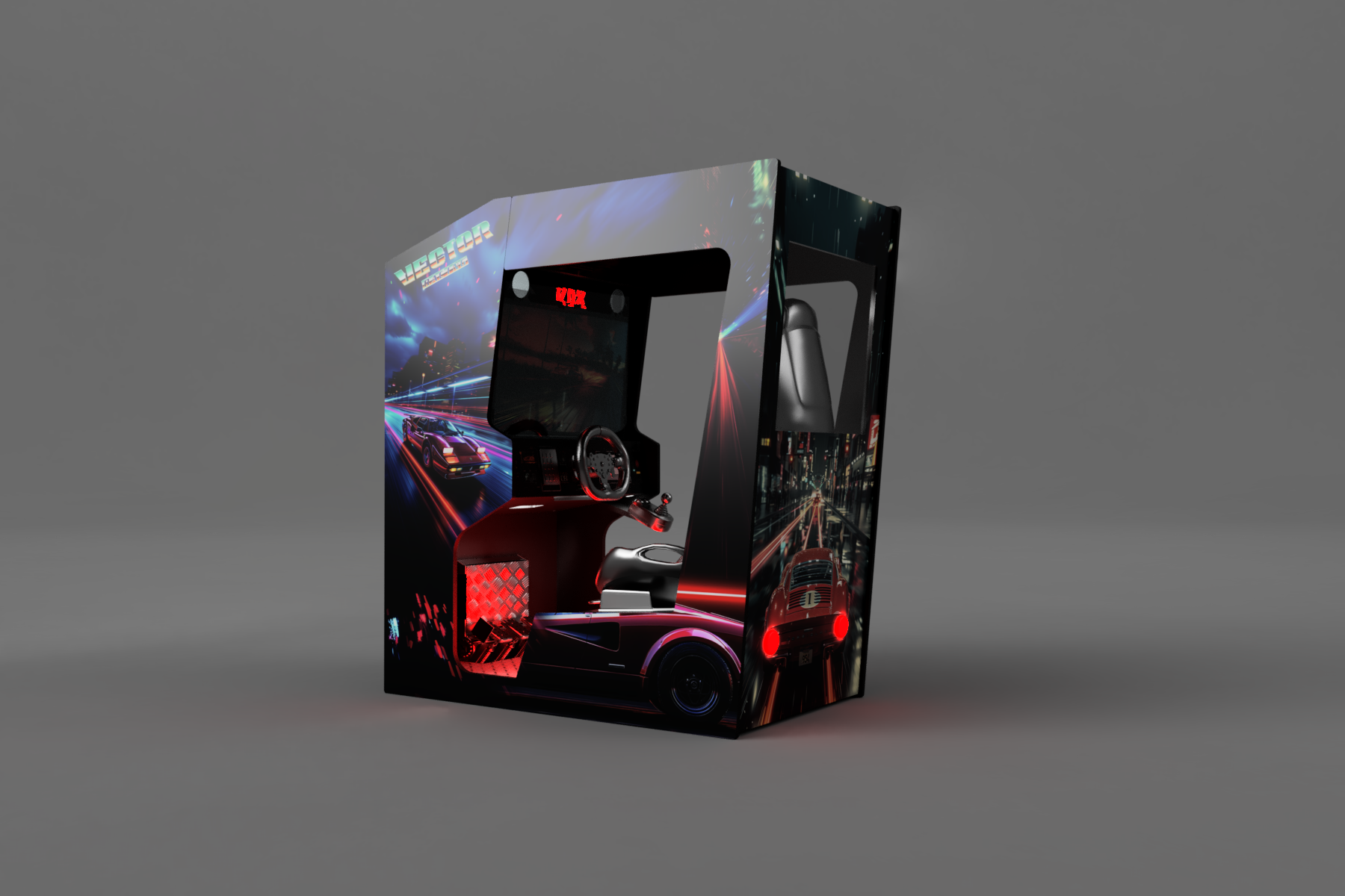 VECTOR - Linkable Custom Racing Arcade Cabinet — Paradox Arcade Systems