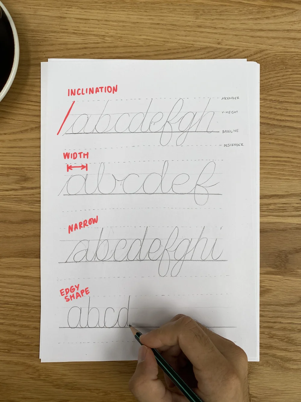 Best Way To Practice Cursive Lettering — Stefan Kunz Studio