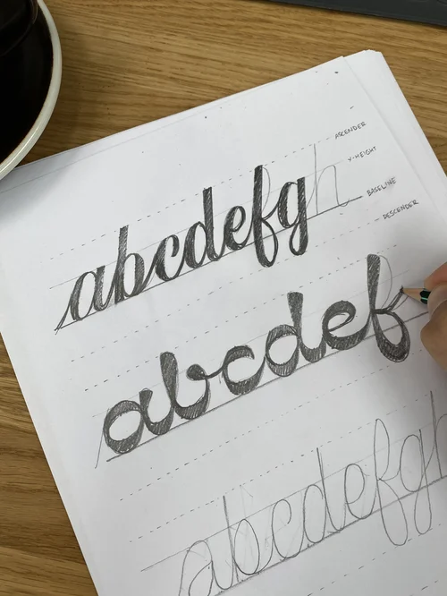Best Way To Practice Cursive Lettering — Stefan Kunz Studio