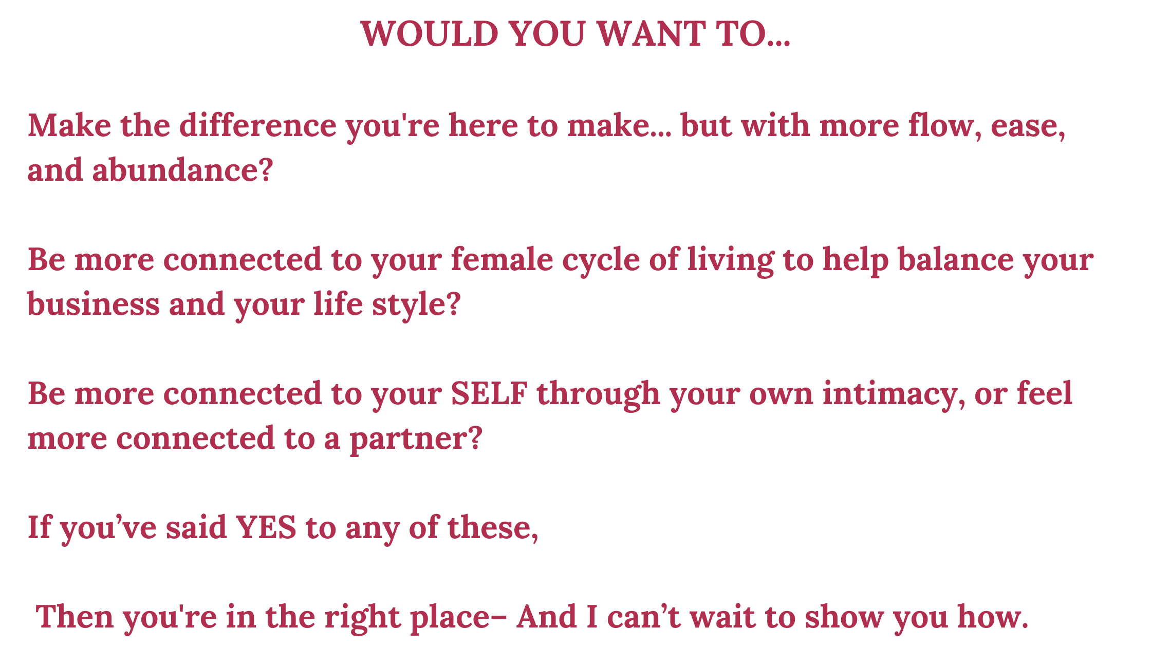 Orgasmic Dream Life Framework — Colleen Coles - Authentically on purpose