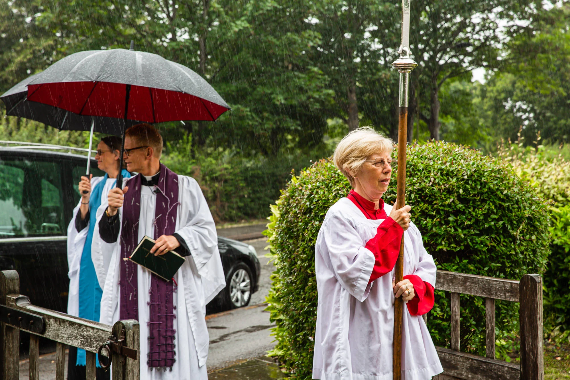 Funeral at All Saints Church and South West Middlesex Crematorium, London