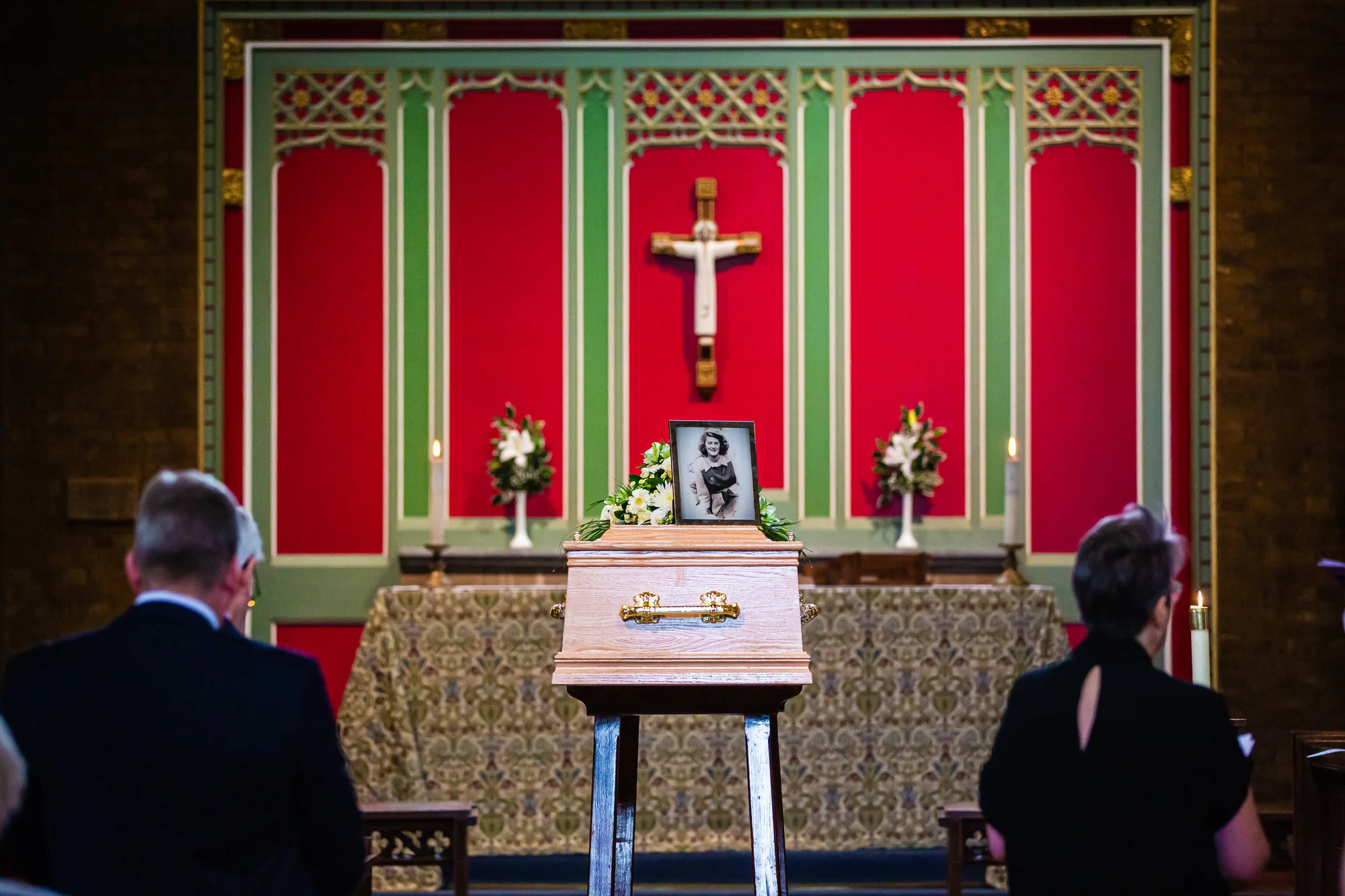 Funeral at All Saints Church and South West Middlesex Crematorium, London