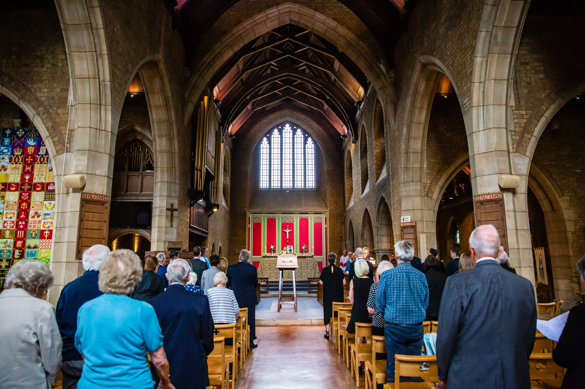 Funeral at All Saints Church and South West Middlesex Crematorium, London