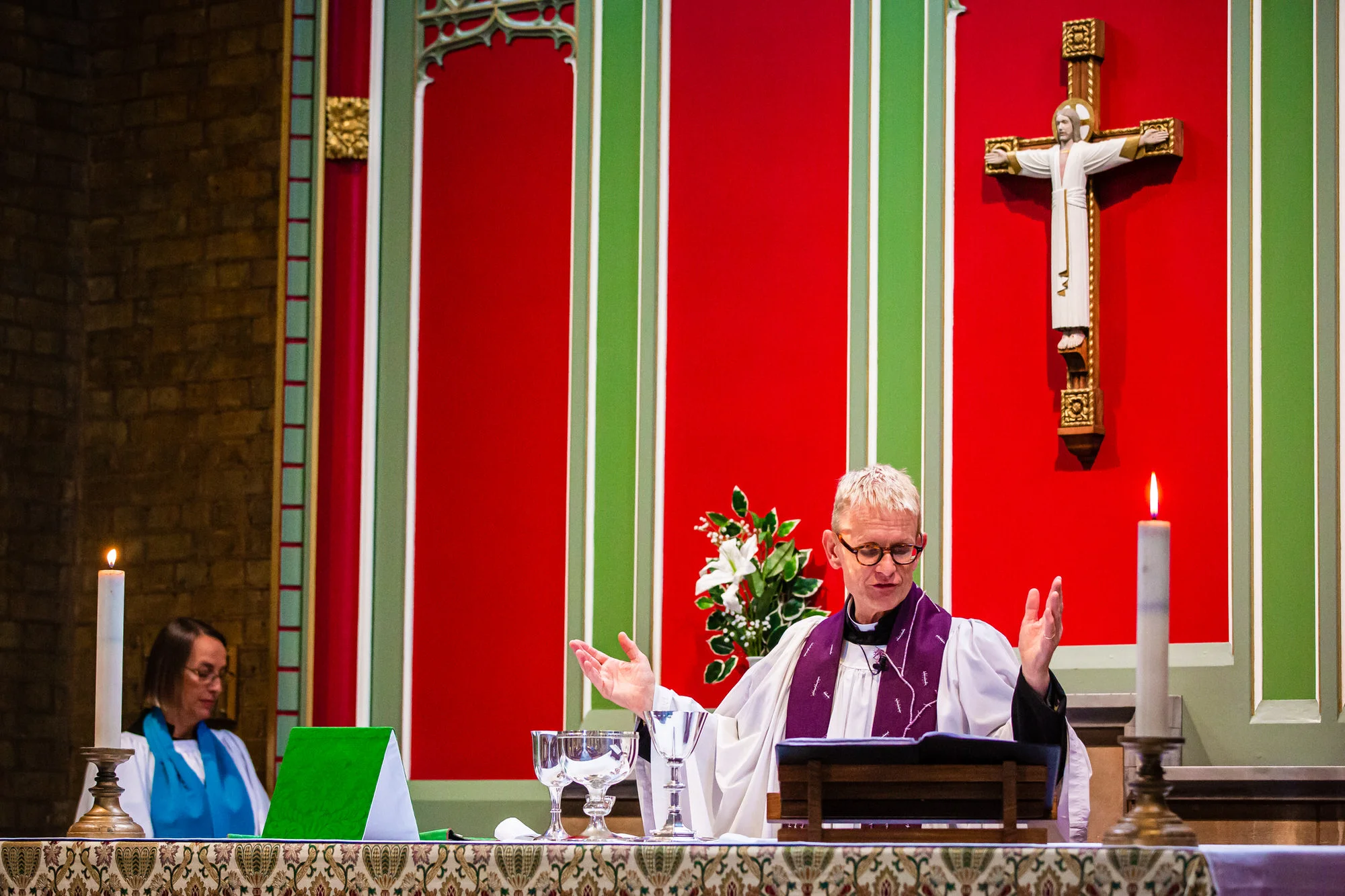 Funeral at All Saints Church and South West Middlesex Crematorium, London
